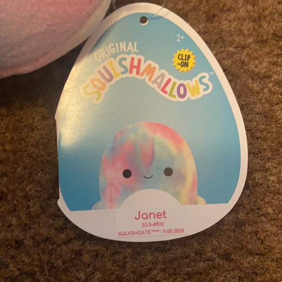 Squishmallows | Other | Janet The Jellyfish Squishmallow Clipon 35 ...